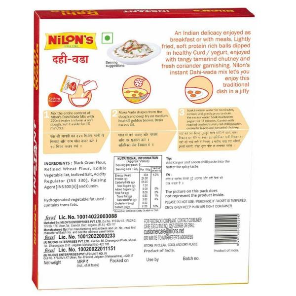 Nilon's Instant Dahi Wada Mix 200 g - JioMart