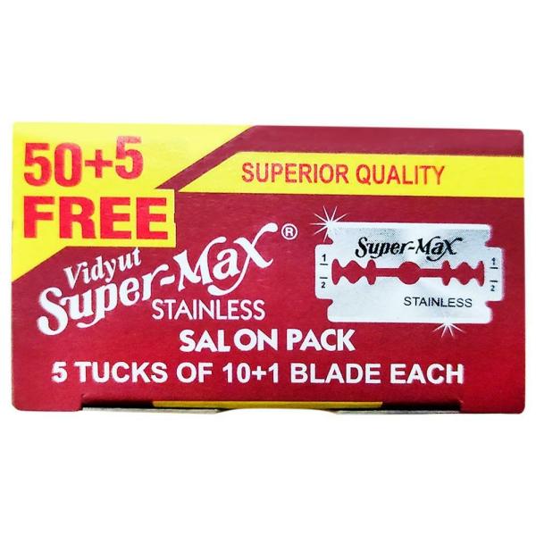 Super-Max Vidyut Stainless Blade 50 pcs (Get 5 pcs Free) - JioMart