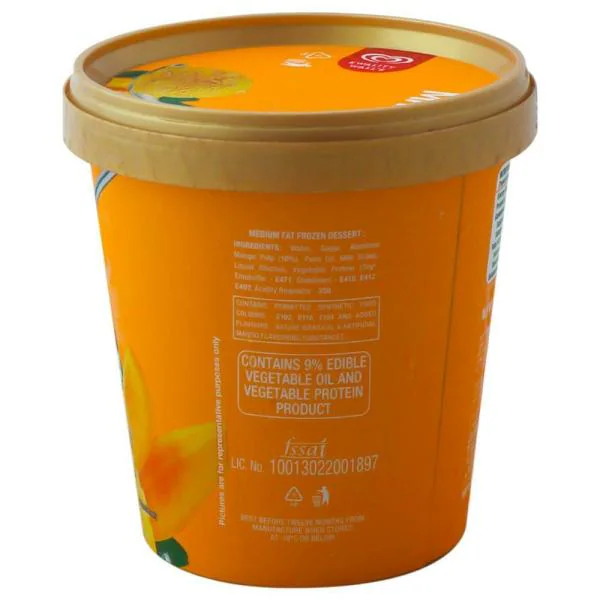 Kwality Wall's So Alphonso Mango Ice Cream 700 ml (Tub) - JioMart
