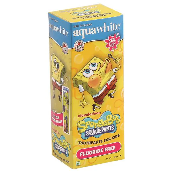 Aquawhite SpongeBob Squarepants Chill Gum Kids Toothpaste 80 g (2-14 ...