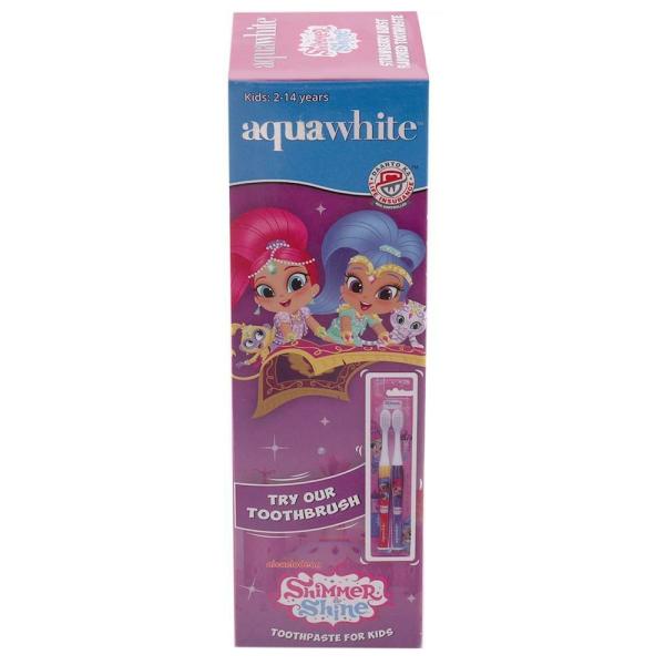 Aquawhite Shimmer & Shine Strawberry Toothpaste 80 g (2-14 Years) - JioMart