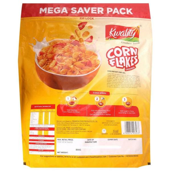 Kwality Corn Flakes 800 g - JioMart