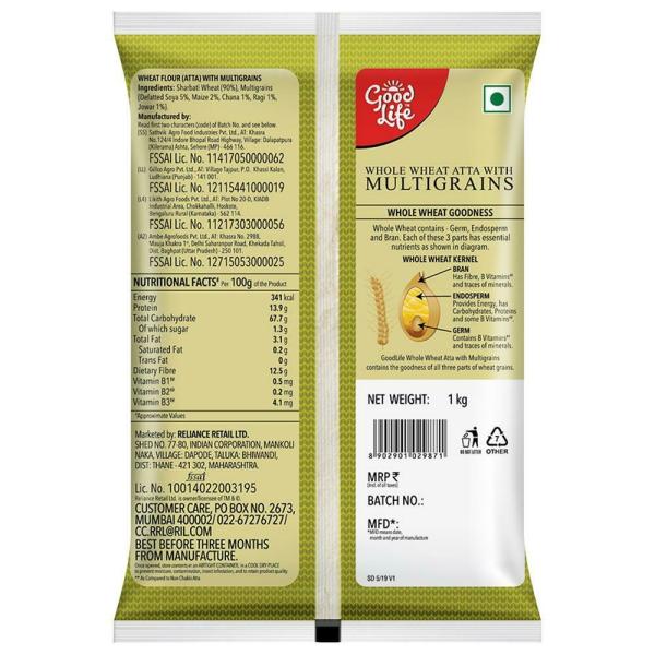 Good Life Multigrain Atta 1 kg - JioMart