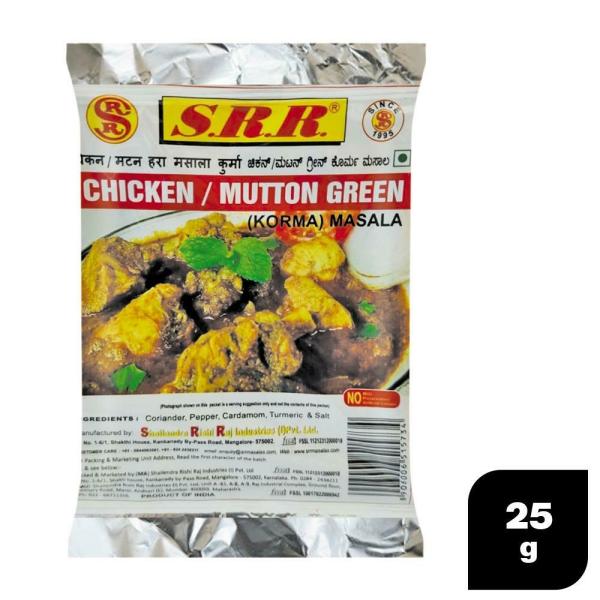 S.R.R Chicken/Mutton Green Korma Masala 25 g - JioMart