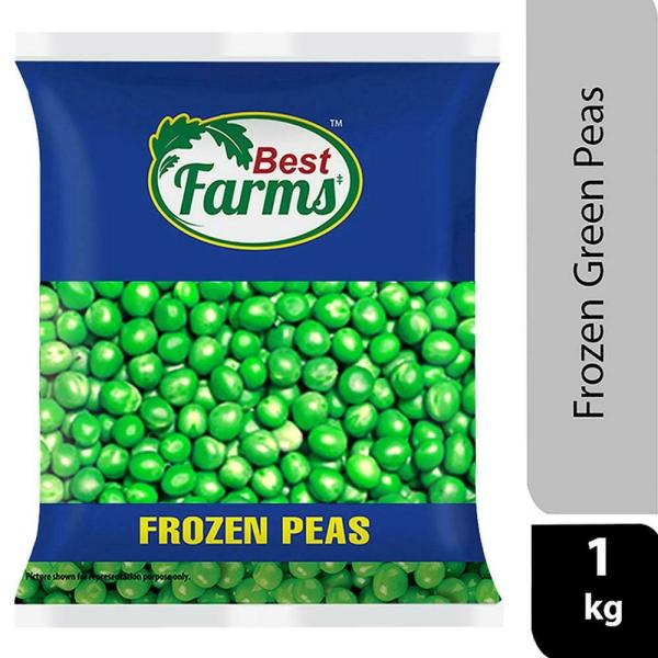Best Farms Frozen Green Peas 1 kg - JioMart