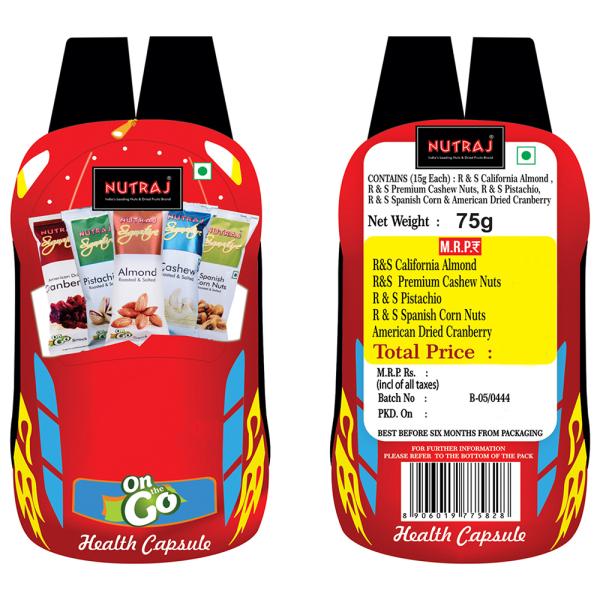 Nutraj On The Go Healthy Mixed Dry Fruits 75 g - JioMart
