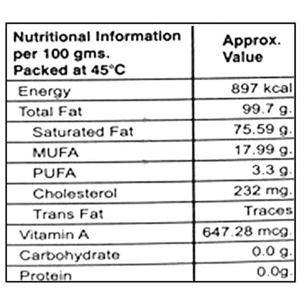 Goras Cow Ghee 1 kg (Carton) - JioMart