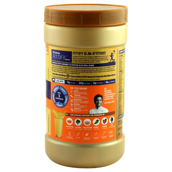 Saffola Fittify Royal Kesar Pista Hi-Protein Slim Meal Shake 420 g (Buy ...