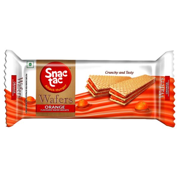 Snac tac Orange Wafers 75 g - JioMart