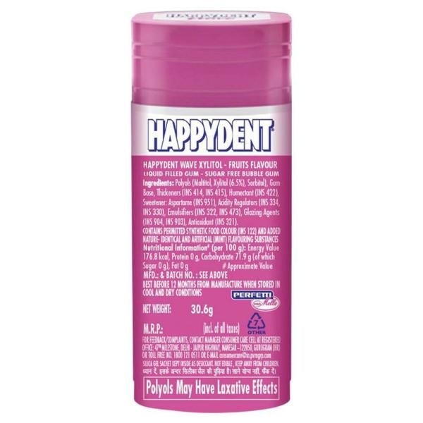 Happydent White Wave Xylitol Sugarfree Fruity Flavour Chews 30.6 g ...