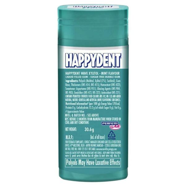 Happydent White Wave Xylitol Sugarfree Mint Flavour Chews 30.6 g - JioMart