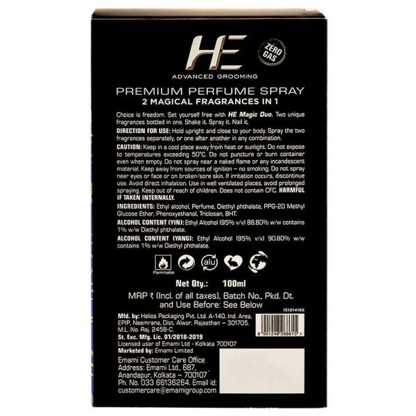 He Magic Duo Yin & Yang Perfume Spray 100 ml - JioMart