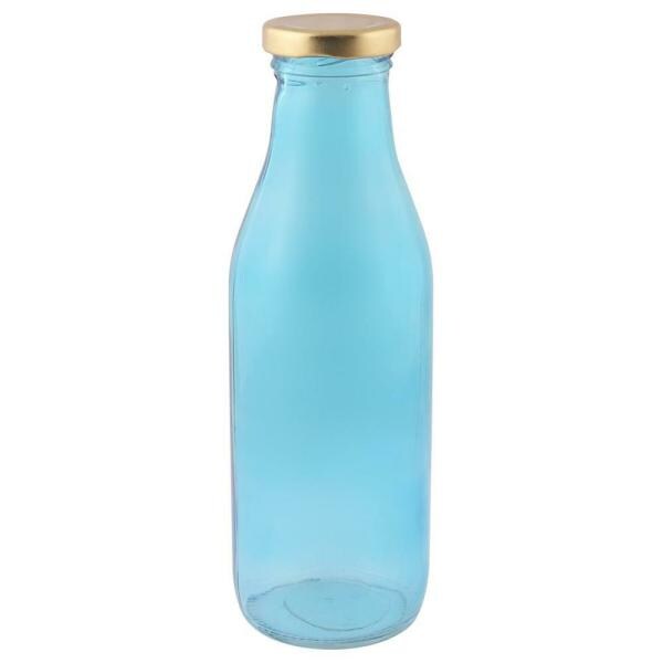 Glass Ideas Blue Glass Water Bottle 500 ml - JioMart