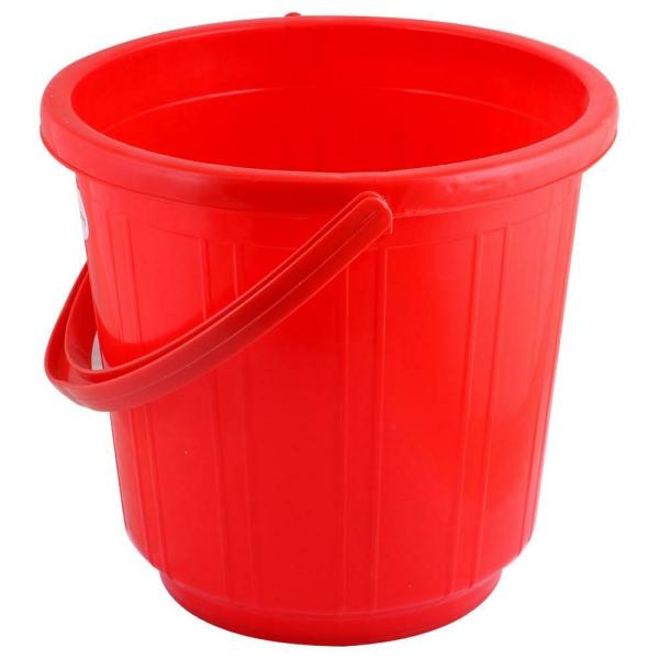 Princeware Super Deluxe Red Plastic Bucket with Handle 9 L - JioMart