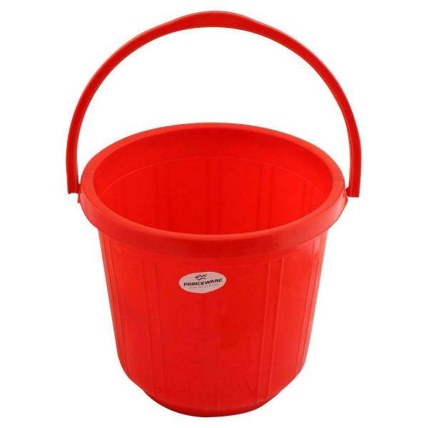 Princeware SD Red Plastic Bucket with Handle 13 L - JioMart