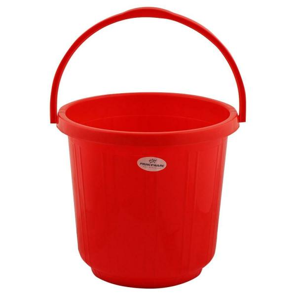 Princeware SD Red Plastic Bucket with Handle 18 L - JioMart