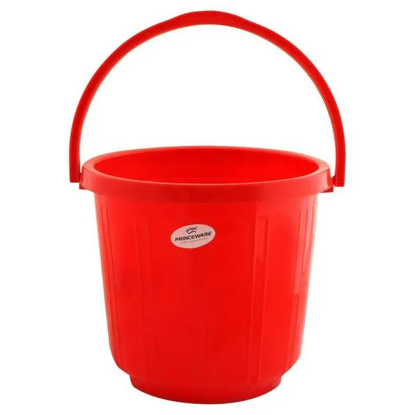 Princeware SD Red Plastic Bucket with Handle 25 L - JioMart