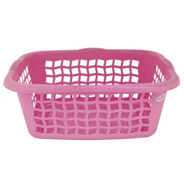 Princeware Hipster Pink Plastic Laundry Basket 70 L - JioMart