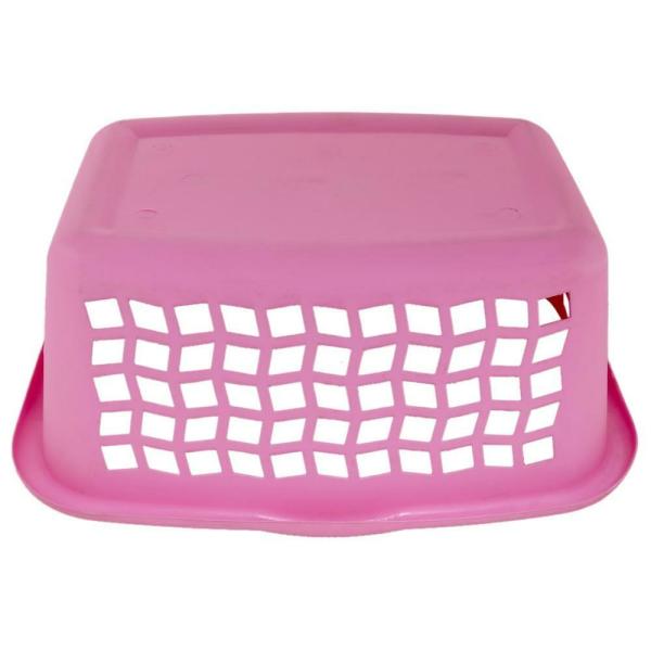 Princeware Hipster Pink Plastic Laundry Basket 70 L - JioMart