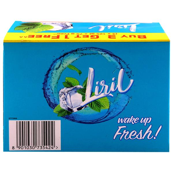 Liril Cooling Mint Soap (Buy 3 x 125 g Get 1 x 75 g Free) - JioMart