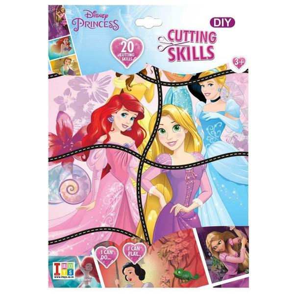 Itoys Disney Princess Cutting Skills DIY Craft With Scissors (3+ yrs ...