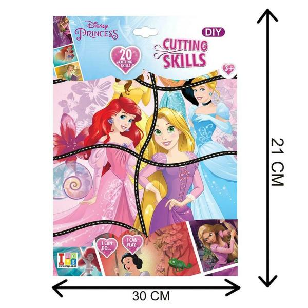 Itoys Disney Princess Cutting Skills DIY Craft With Scissors (3+ yrs ...
