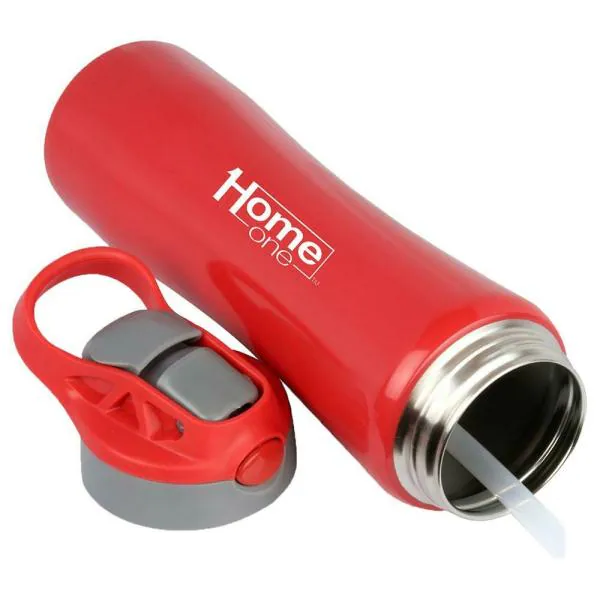 Home One Red Stainless Steel Sipper Bottle 750 ml - JioMart