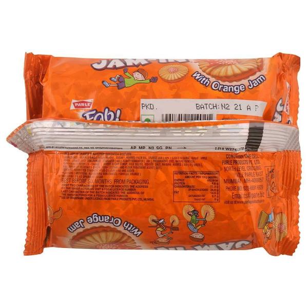 Parle Fab Jam In Orange Cream Biscuits 150 g - JioMart