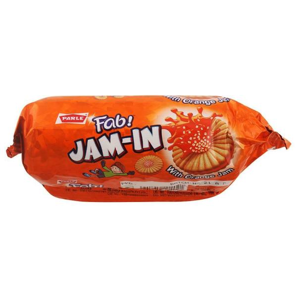 Parle Fab Jam In Orange Cream Biscuits 150 g - JioMart