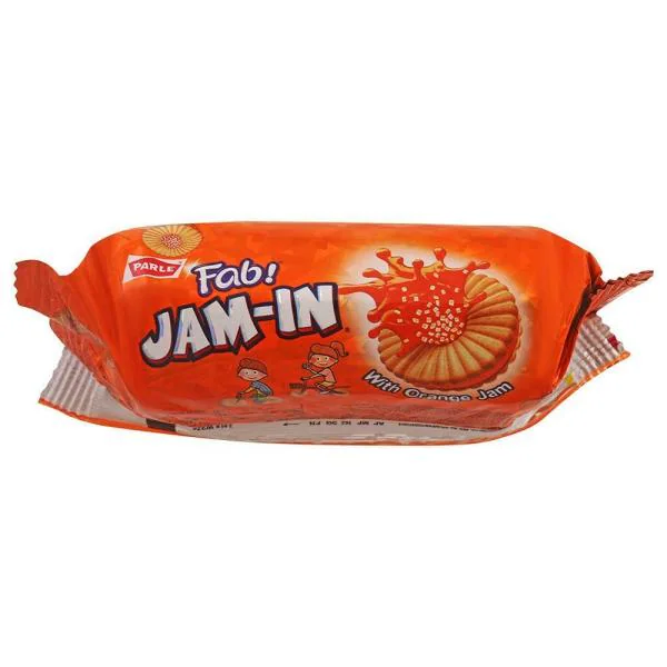 Parle Fab Jam In Orange Cream Biscuits 150 g - JioMart