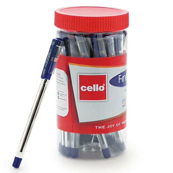 Bic Cello 0.7 mm Blue Fine Grip Ball Point Pen (Pack of 25) - JioMart