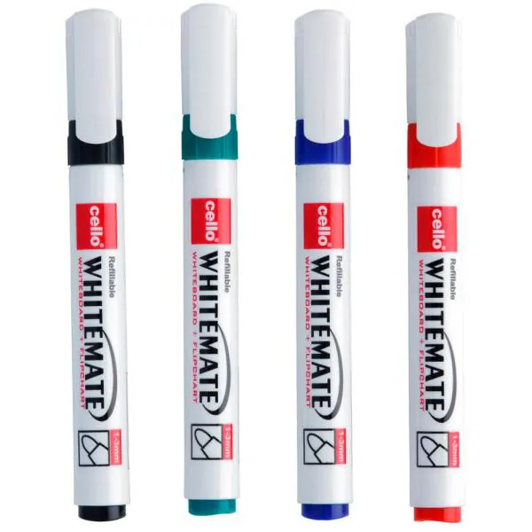 Cello Whitemate White Board Marker Pen (Pack of 4) - JioMart