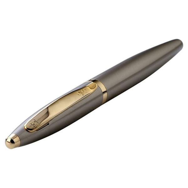 Bic Cello Signature Creme Ivory Black Roller Pen - JioMart