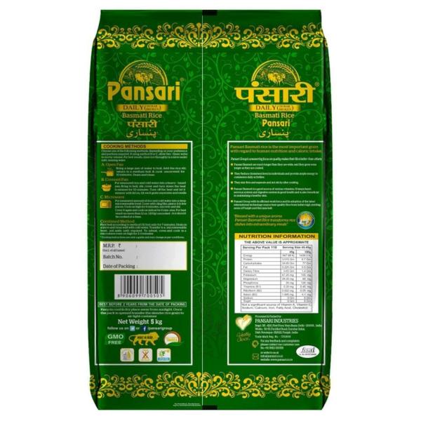 Pansari Daily Dubar Basmati Rice 5 kg - JioMart