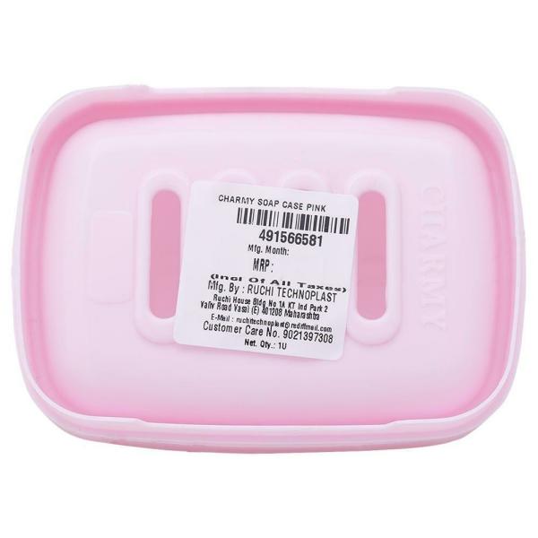 Ruchi Charmy Pink Plastic Soap Dish - JioMart