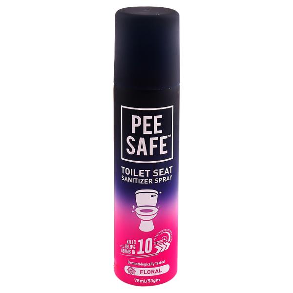 Pee Safe Floral Toilet Seat Sanitizer Spray 75 ml - JioMart