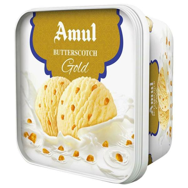 Amul Gold Butterscotch Ice Cream 1 L (Tub) - JioMart