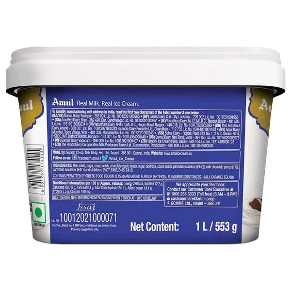 Amul Gold Caramel Chocolate Ice Cream 1 L (Tub) - JioMart