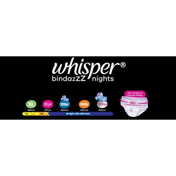 Whisper Ultra Nights Sanitary Napkin with Wings (XXXL) 10 pads - JioMart