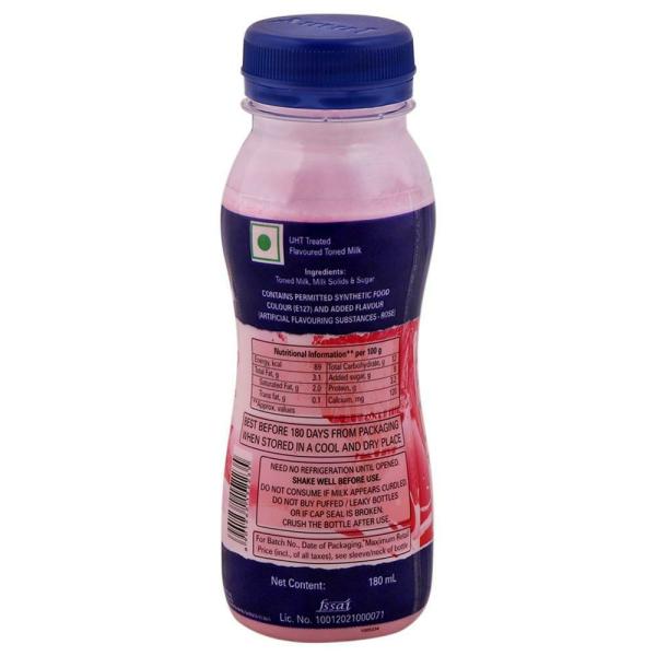 Amul Kool Rose Flavoured Milk 180 ml (Bottle) - JioMart