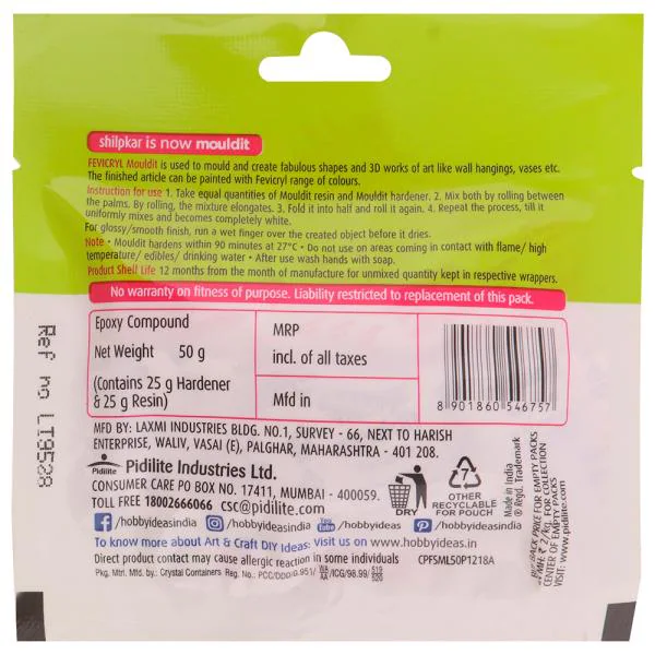 Pidilite Fevicryl Mould It 50 g - JioMart