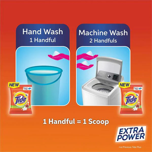 Tide Double Power Plus Jasmine & Rose Detergent Powder 7 kg (Get Extra 3 kg Free) - JioMart