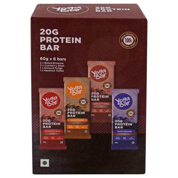 Yogabar Variety Protein Bar 60 g (Pack of 6) - JioMart