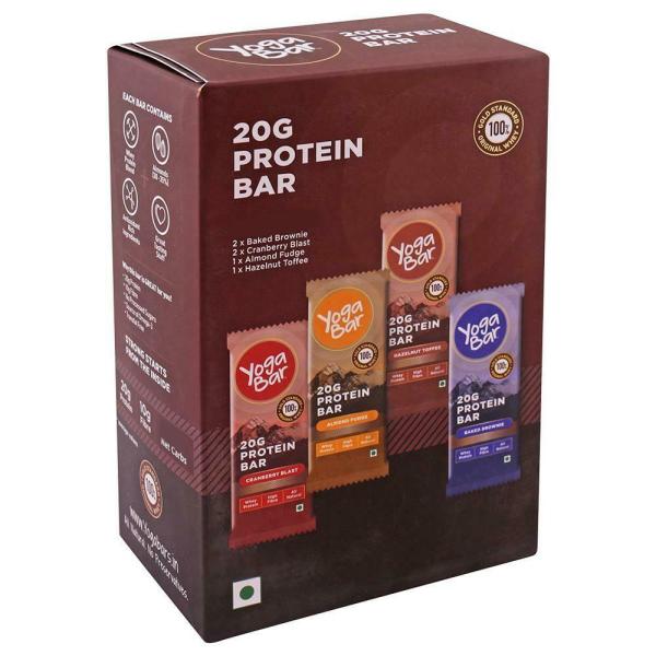 Yogabar 20 g Assorted Protein Bars 70 g (Pack of 6) - JioMart