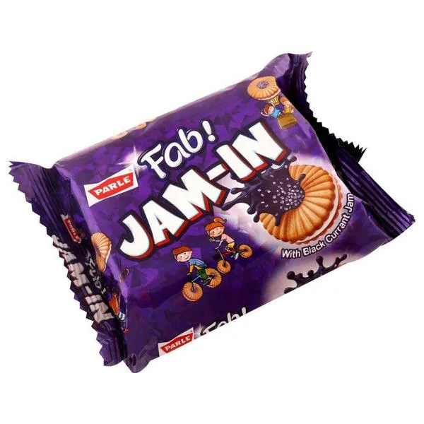 Parle Fab Jam In Black Currant Cream Biscuits 150 g - JioMart