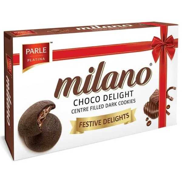 Parle Platina Milano Choco Delight Centre Filled Dark Cookies 250 g ...