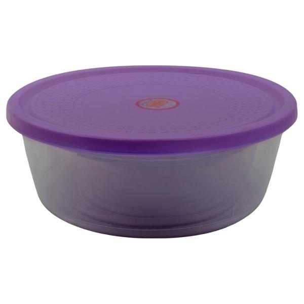 Nakoda Sapphire Purple Round Plastic Container (5 pcs) - JioMart