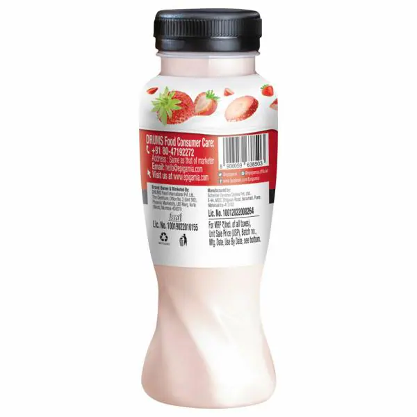 Epigamia Strawberry Greek Yogurt Smoothie 180 ml (Bottle) - JioMart