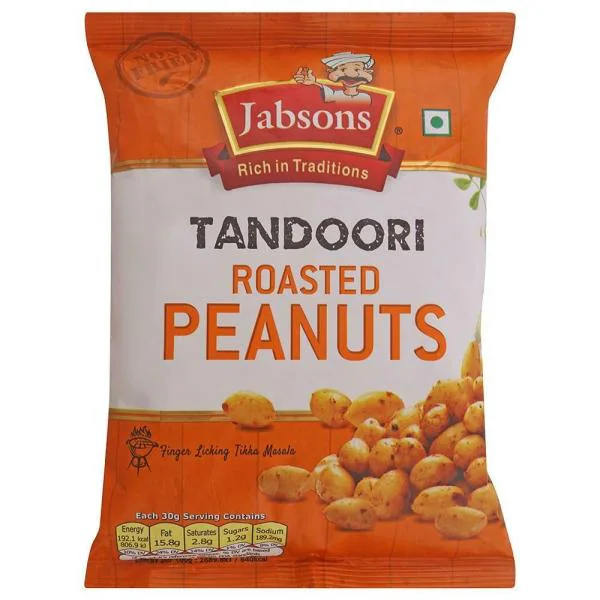 Jabsons Tandoori Roasted Peanuts 140 g - JioMart
