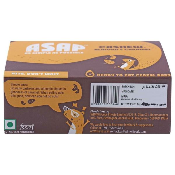 ASAP Almond Cashew & Caramel Cereal Bar 240 g - JioMart